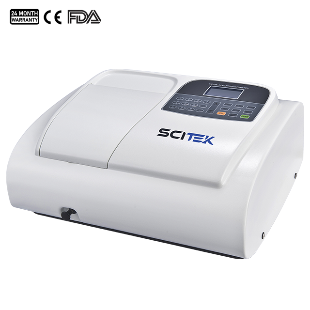 Espectrofotómetro visible automático de haz único a la venta - Scitek
